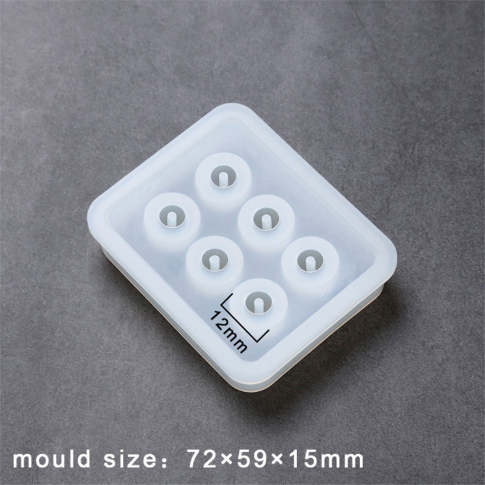 12mm 16mm Beads Mold, Silicone Round Bead Mold, Square Bead Resin Mold ...