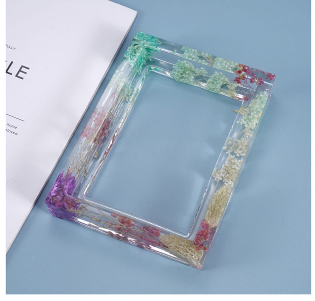Silicone Picture Frame Mold, Photo Frame Resin Mold, Rectangle Frame ...