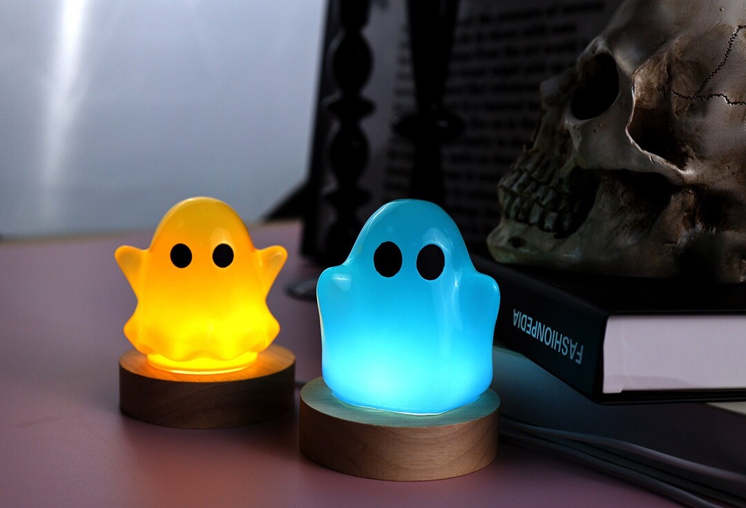 Cute Halloween Ghost Night Light Silicone Mold for Resin, DIY Home ...