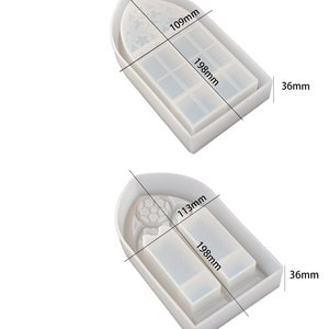 Gothic Cathedral Window Trinket Tray Silicone Mold for Resin, Epoxy ...