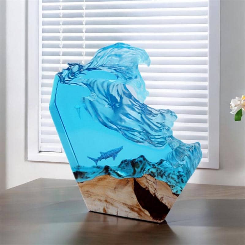 3D Ocean Wave Mold, Resin Lamp Mold, Silicone Resin Mold, Resin Beach ...