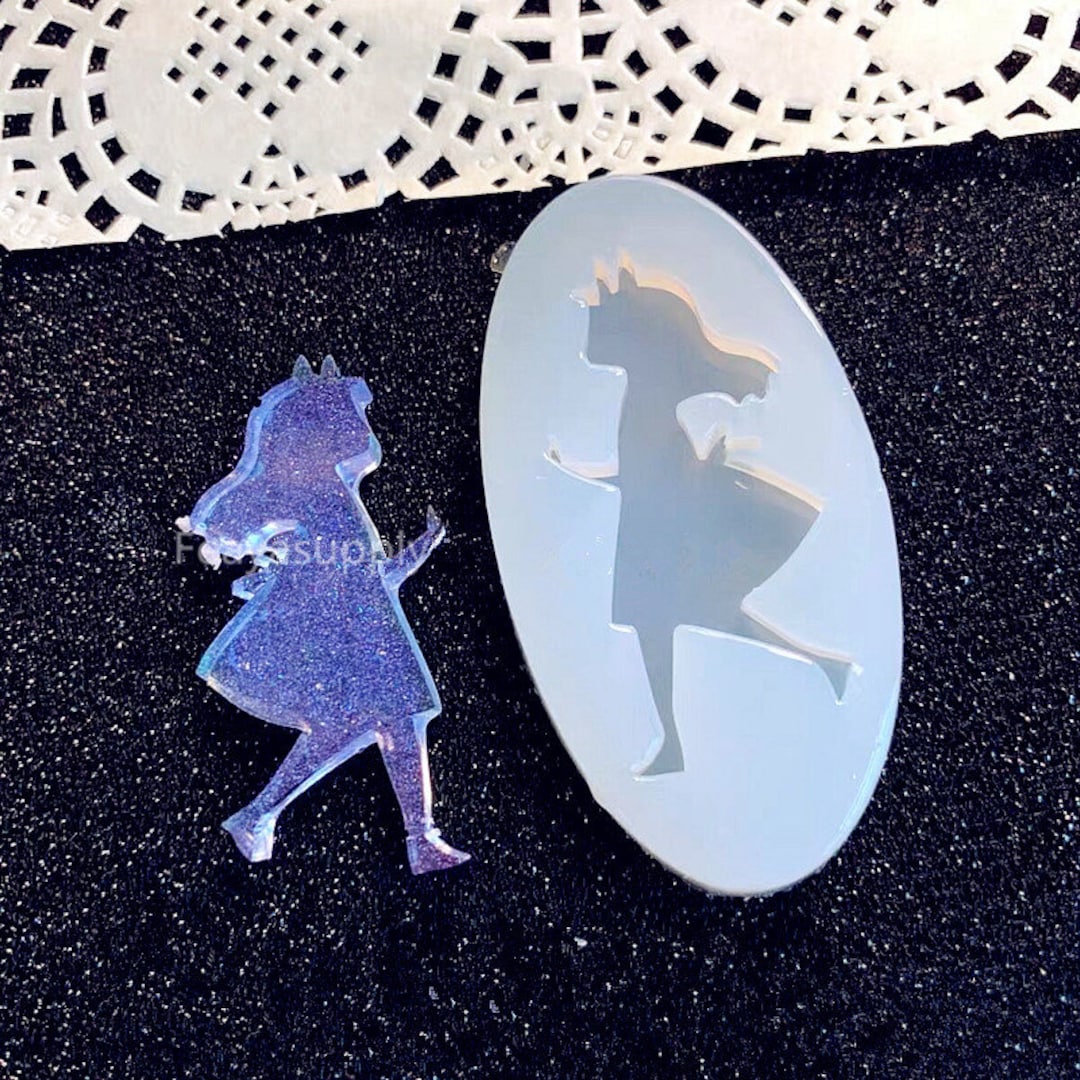 Alice Silicone Mold, Alice in Wonderland Resin Mold, Epoxy Mold for ...