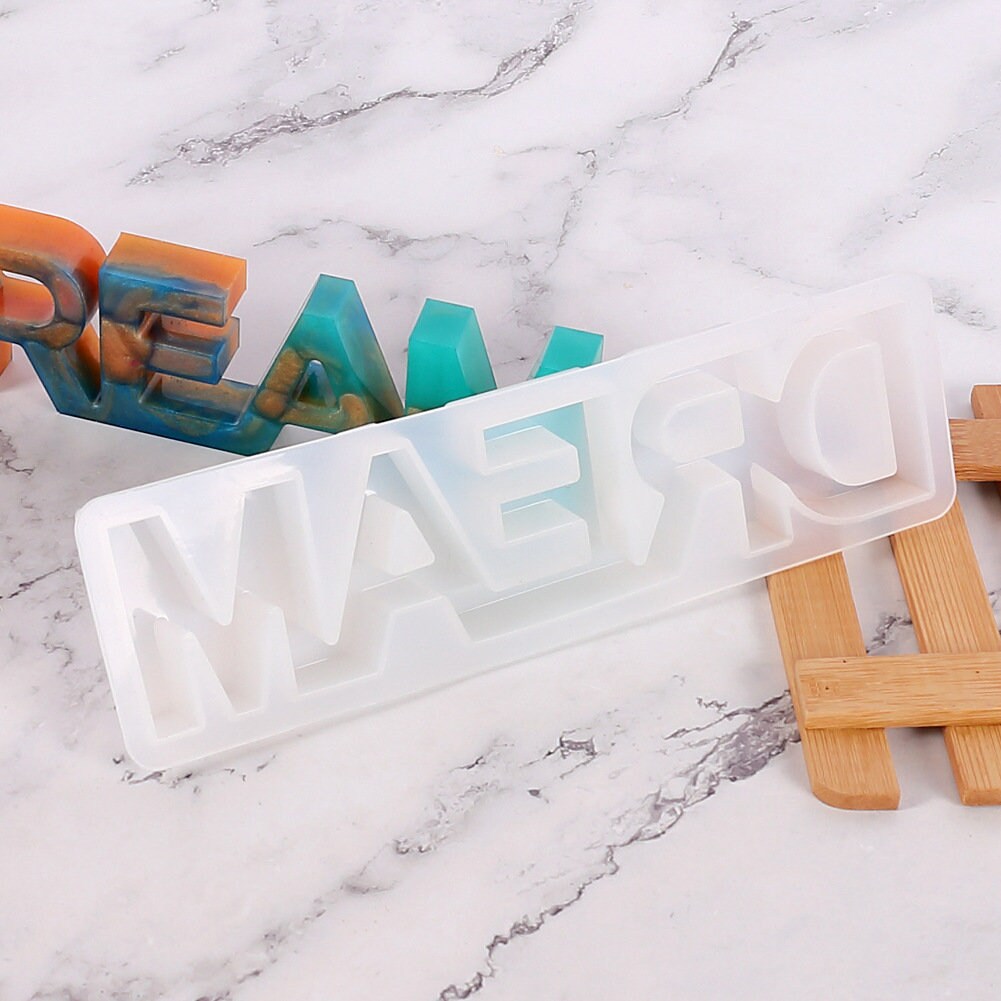 Dream Sign Resin Mold Letter Sign Silicone Mold Wall Hanging | Etsy