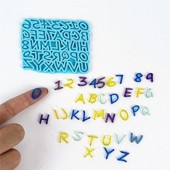 Small Letter Silicone Mold Alphabet Earring Resin Mold - Etsy