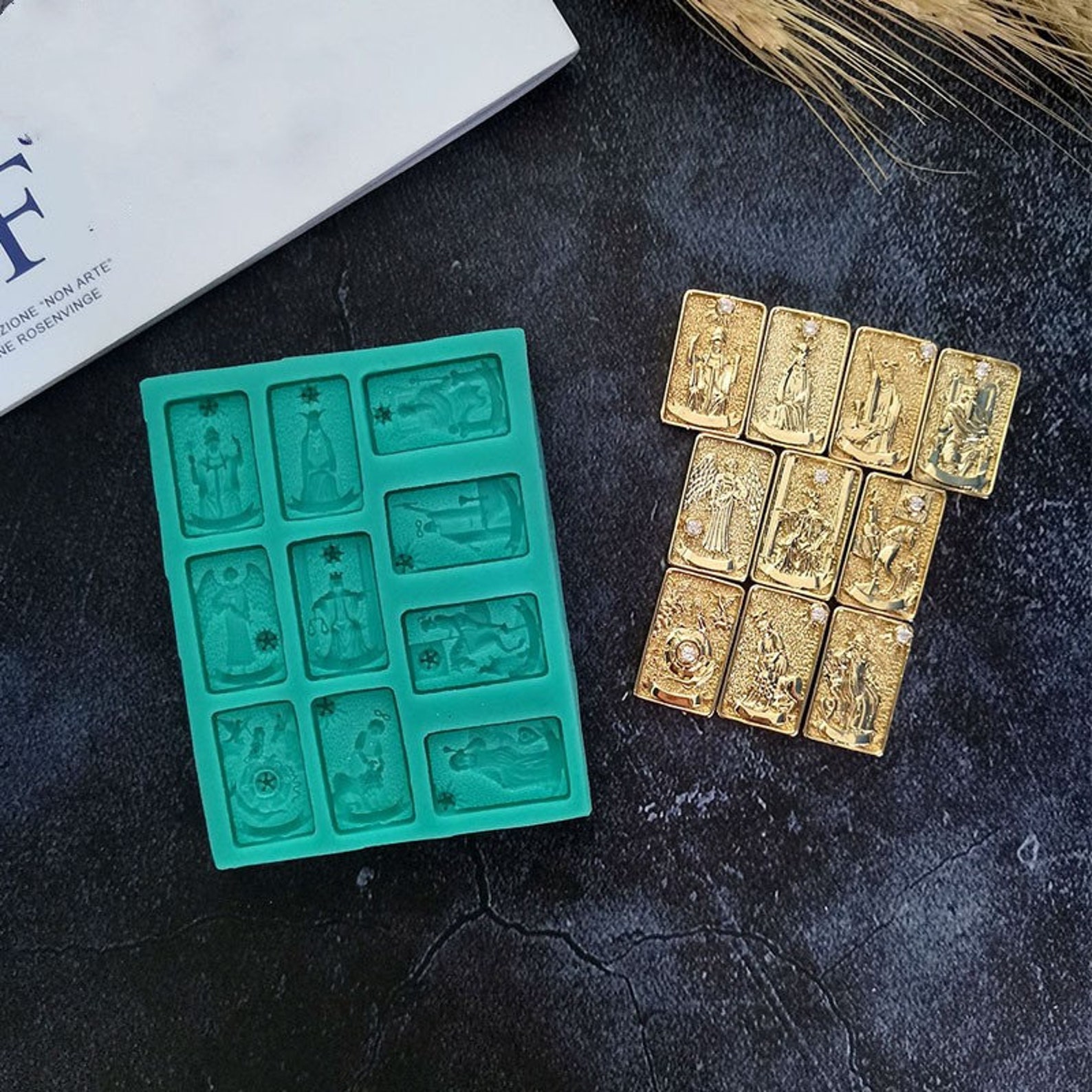 Tarot Card Mold Silicone Mold Resin Mold Pendant Mold - Etsy