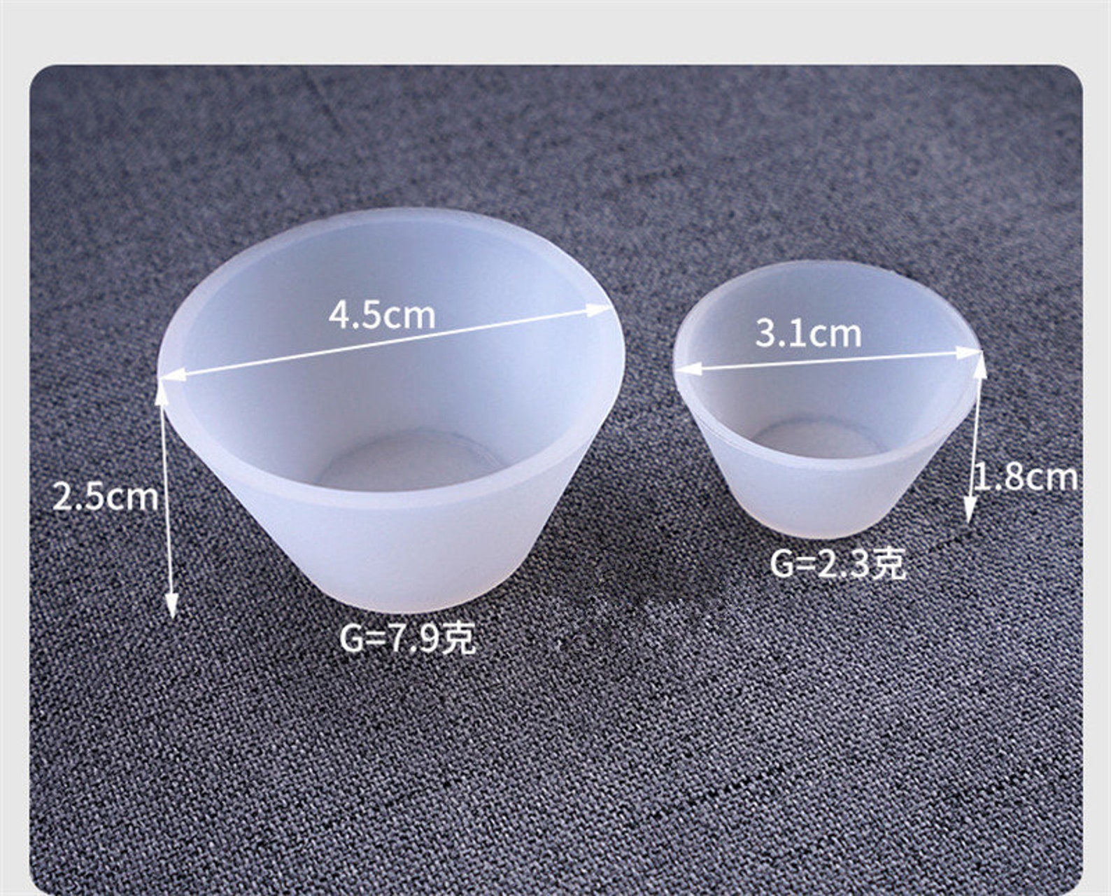 Silicone Measuring Cup, 100ml Measuring Cup, 250ml Cup, Resin Mold ...