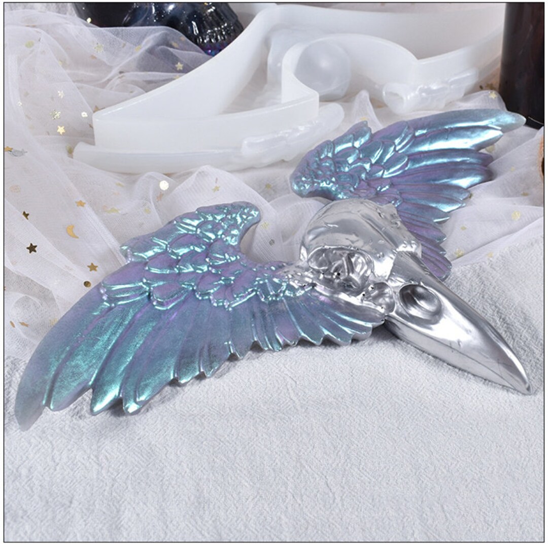 Large 3D Raven Skull Silicone Mold, Crow Resin Mold, Home Decor Mold - Etsy
