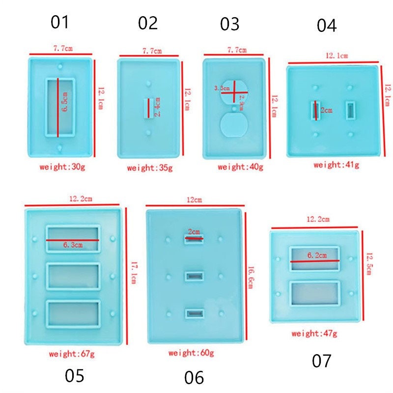Light Switch Silicone Mold Outlet Cover Mold Switch Plate - Etsy