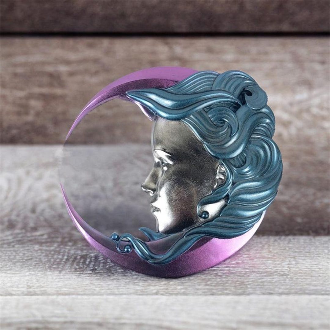 Large Moon Silicone Mold, Crescent Moon Ornament Resin Mold Concrete ...