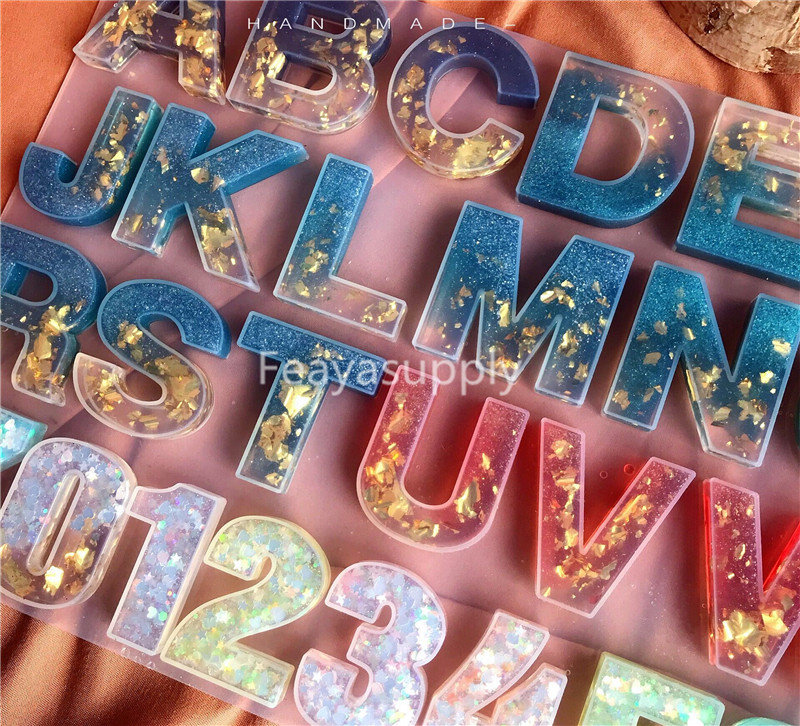 Silicone Letter Mold Large English Capital Letter Resin Mold - Etsy