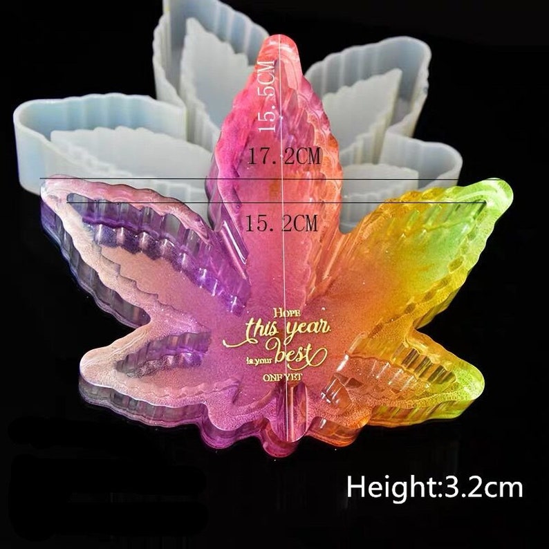 Large Ashtray Mold Leaf Shape Ashtray Resin Mold Pot Leaf - Etsy