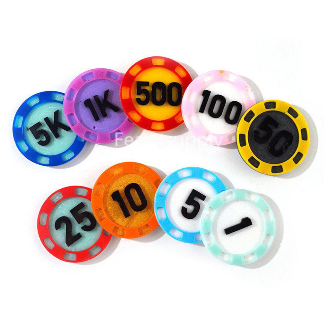 Poker Chips Silicone Mold, Circle Pendant/keychain Resin Mold, Epoxy ...
