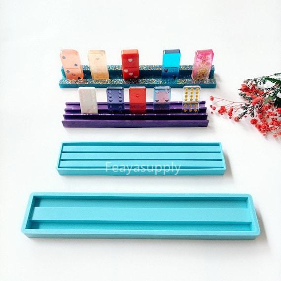 Domino Rack Silicone Mold Domino Tray/holder Mold - Etsy