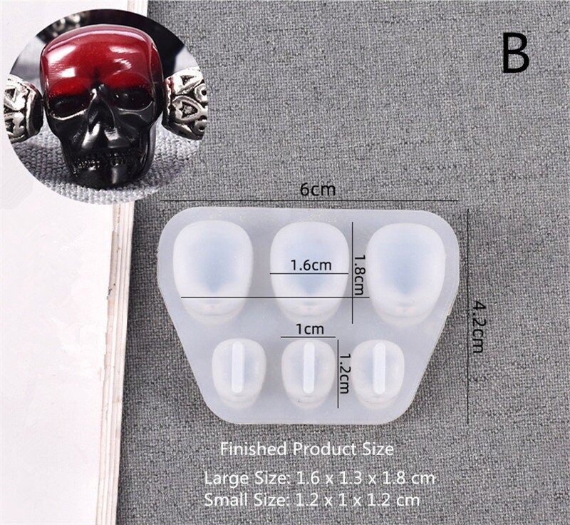 Skull Mold for Resin 3D Small Skull Silicone Mold Skull - Etsy