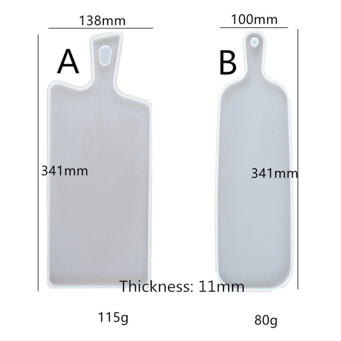 Rectangle Tray Mold Serving Tray With Handle Resin Mold | Etsy