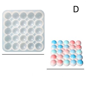 Bubble Coaster Silicone Mold, Concrete Tray Mold Cement Jewerly Trinket ...