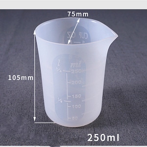 Silicone Measuring Cup, 100ml Measuring Cup, 250ml Cup, Resin Mold ...