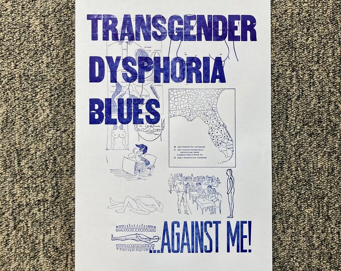 Against Me Poster Transgender Dysphoria Blues 12.5 in by 19 In - Etsy