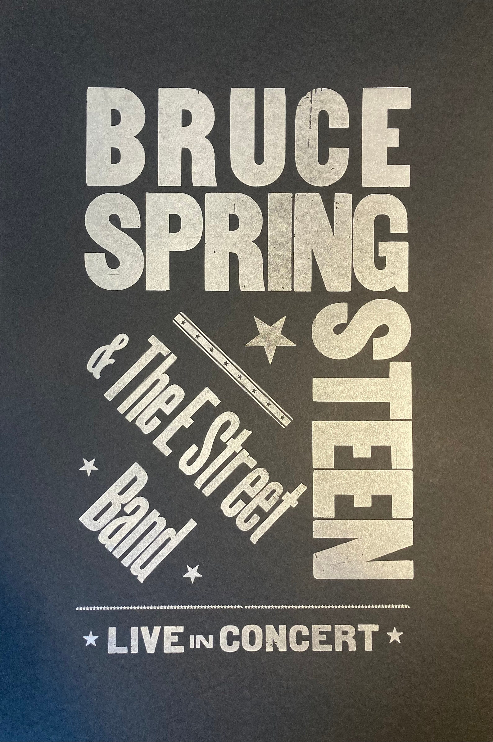 Bruce Springsteen Poster - 12.5 in by 19 In - Etsy
