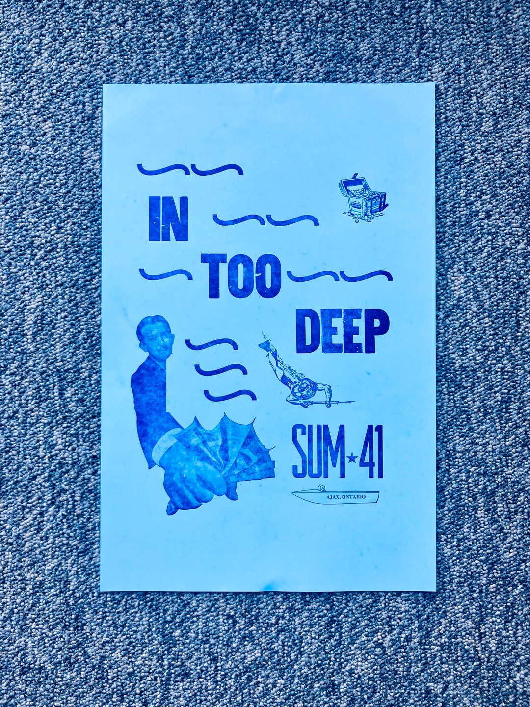 Sum 41 Poster - in Too Deep - 12.5 in by 19 In - Etsy