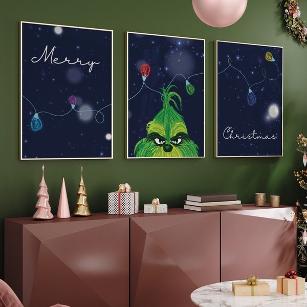 Grinch Wall Decor - Etsy