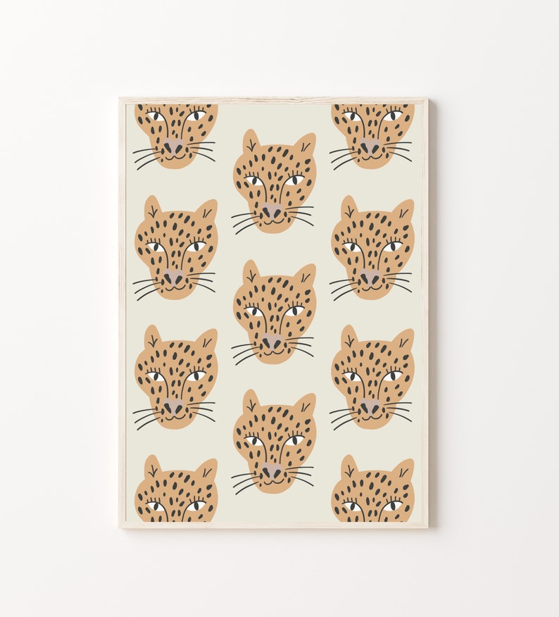 Nude Cheetah Art Print. Cheetahs. Jungle Trend Wall Art. - Etsy