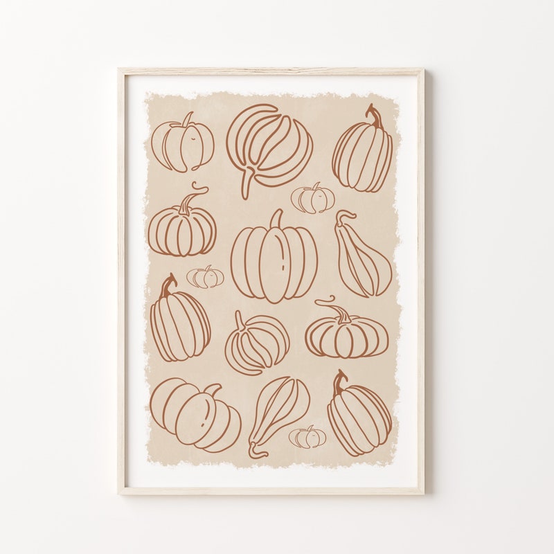 Line Art Autumn - Etsy