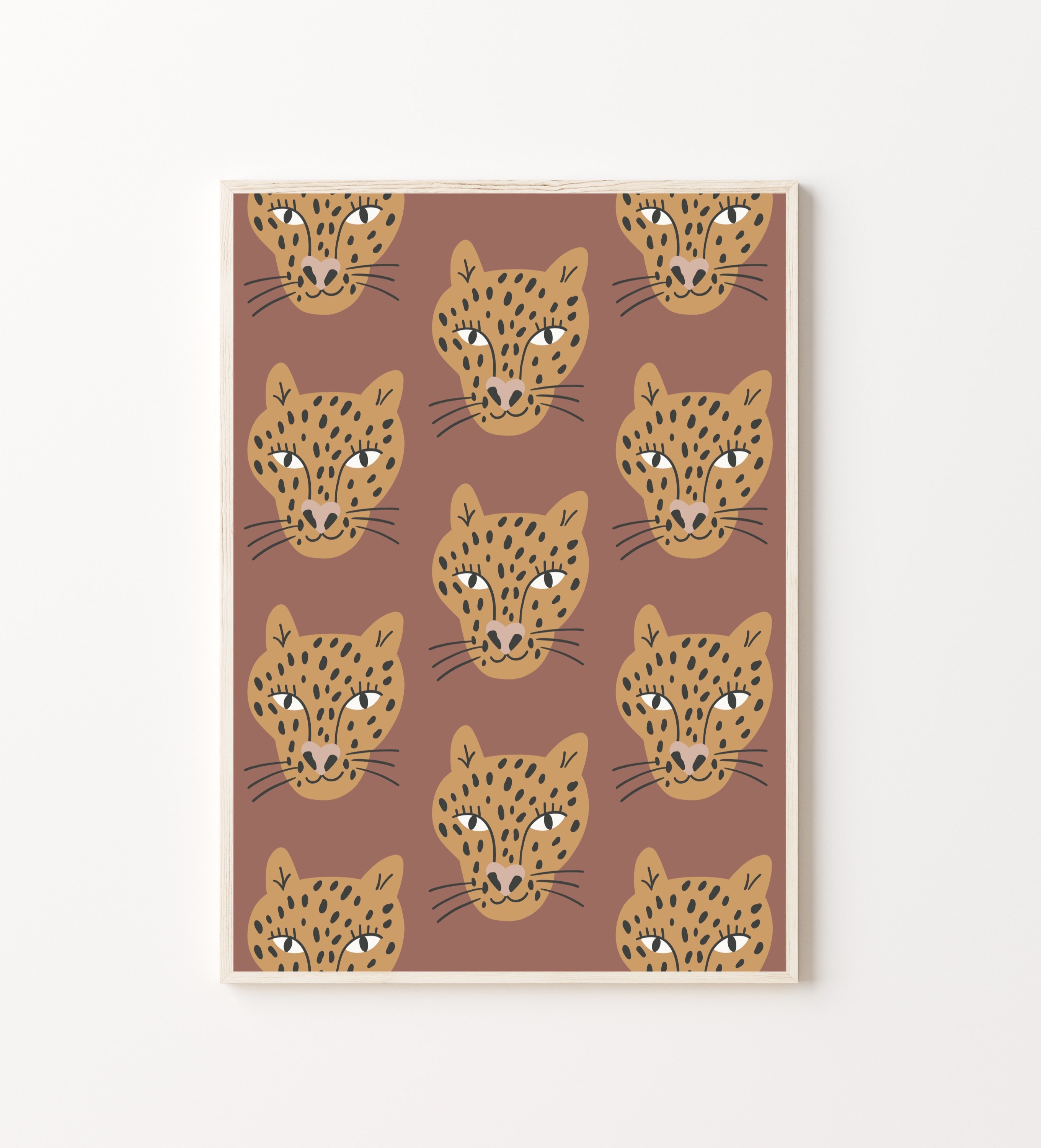 Cheetahs Pattern Print. Jungle Trend Wall Art. Cheetah Art - Etsy