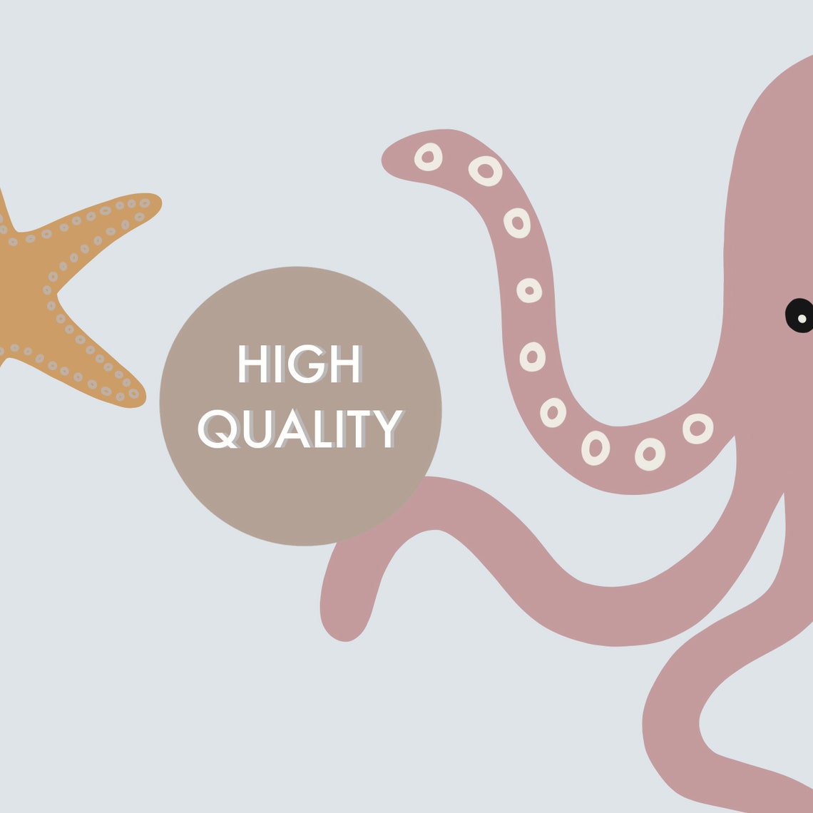 Octopus Nursery Print. Under the Sea Wall Art. Ocean Poster. - Etsy