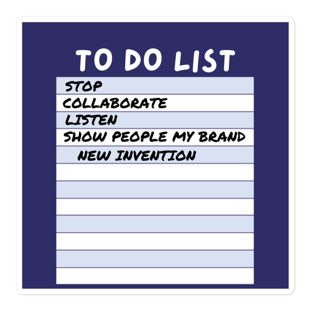 Vanilla Ice to Do List Vinyl Sticker / Song Lyrics Sticker / Music ...