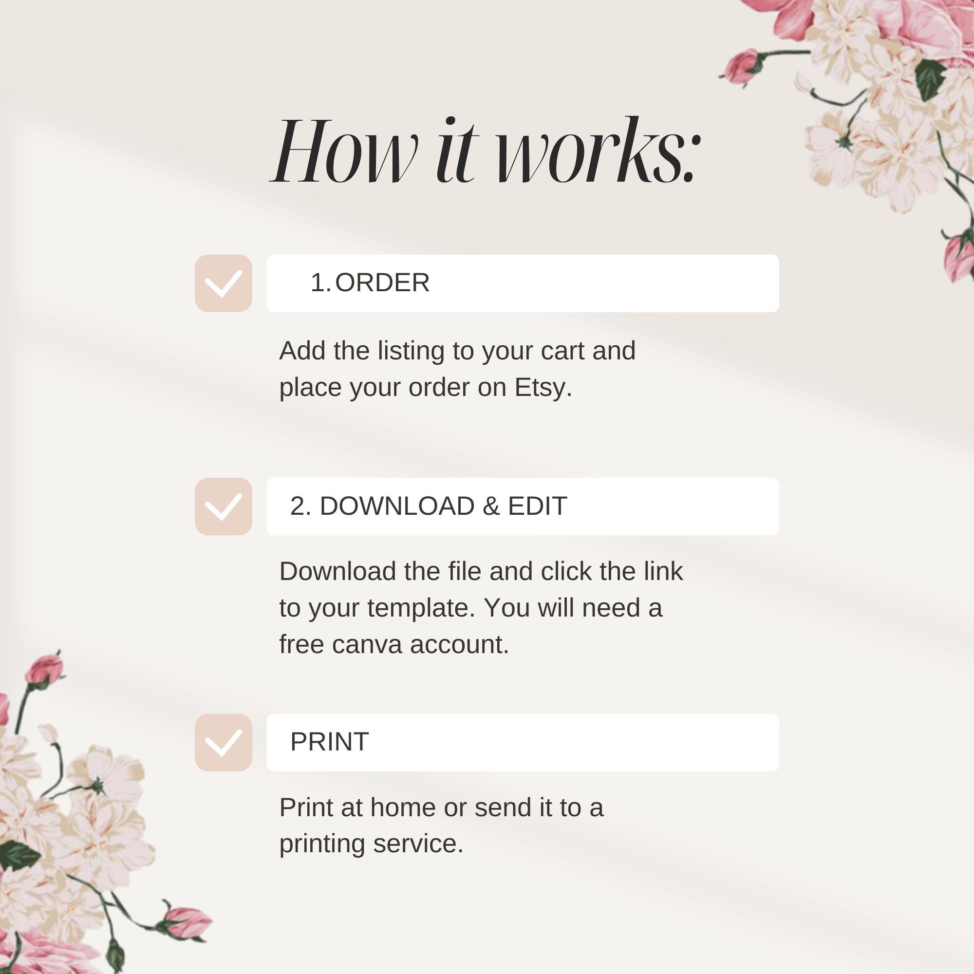 Wedding Photo Booth Sign Editable - Minimalist Canva Template ...