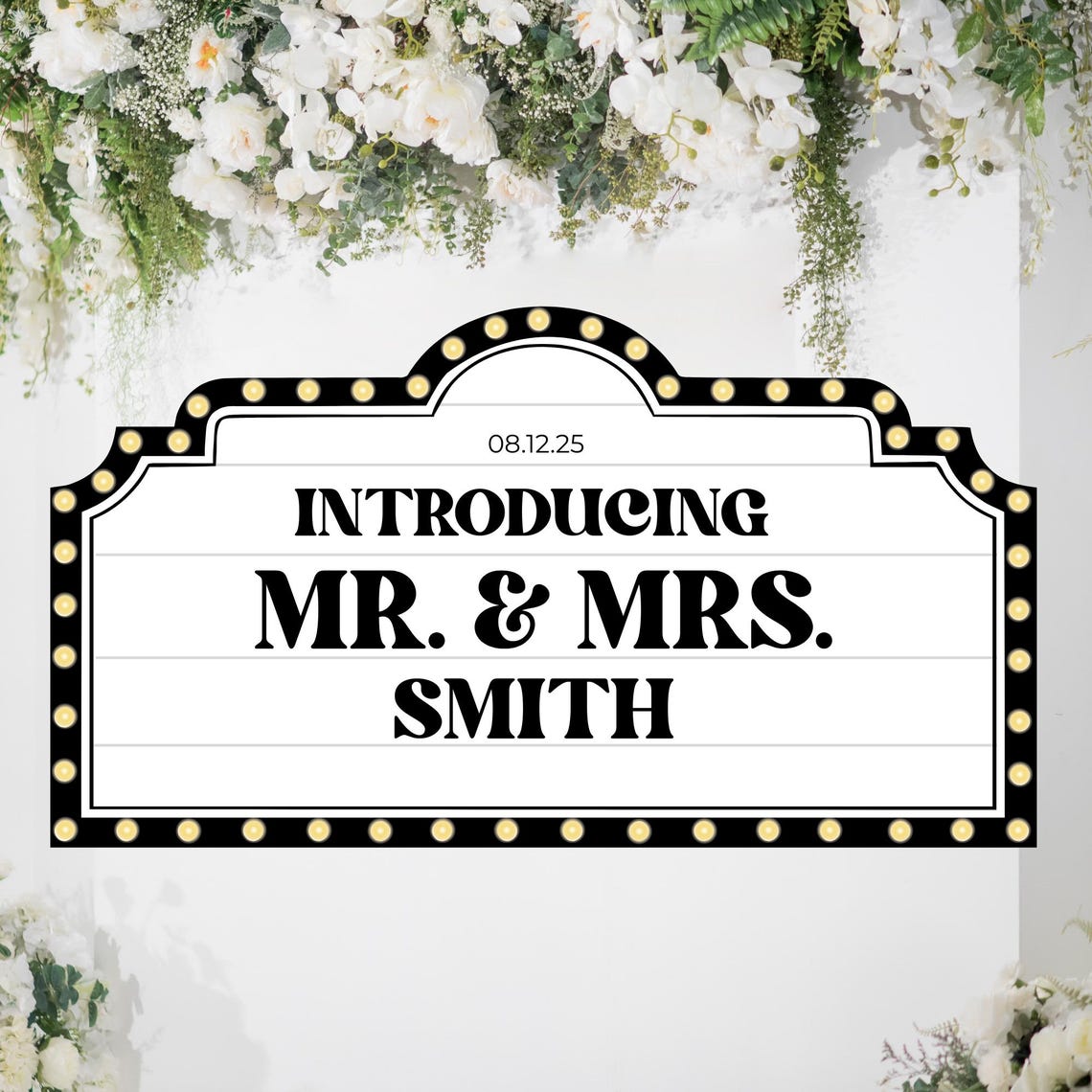 Editable Wedding Bottle Service Sign | Marquee Bar Canva Template ...