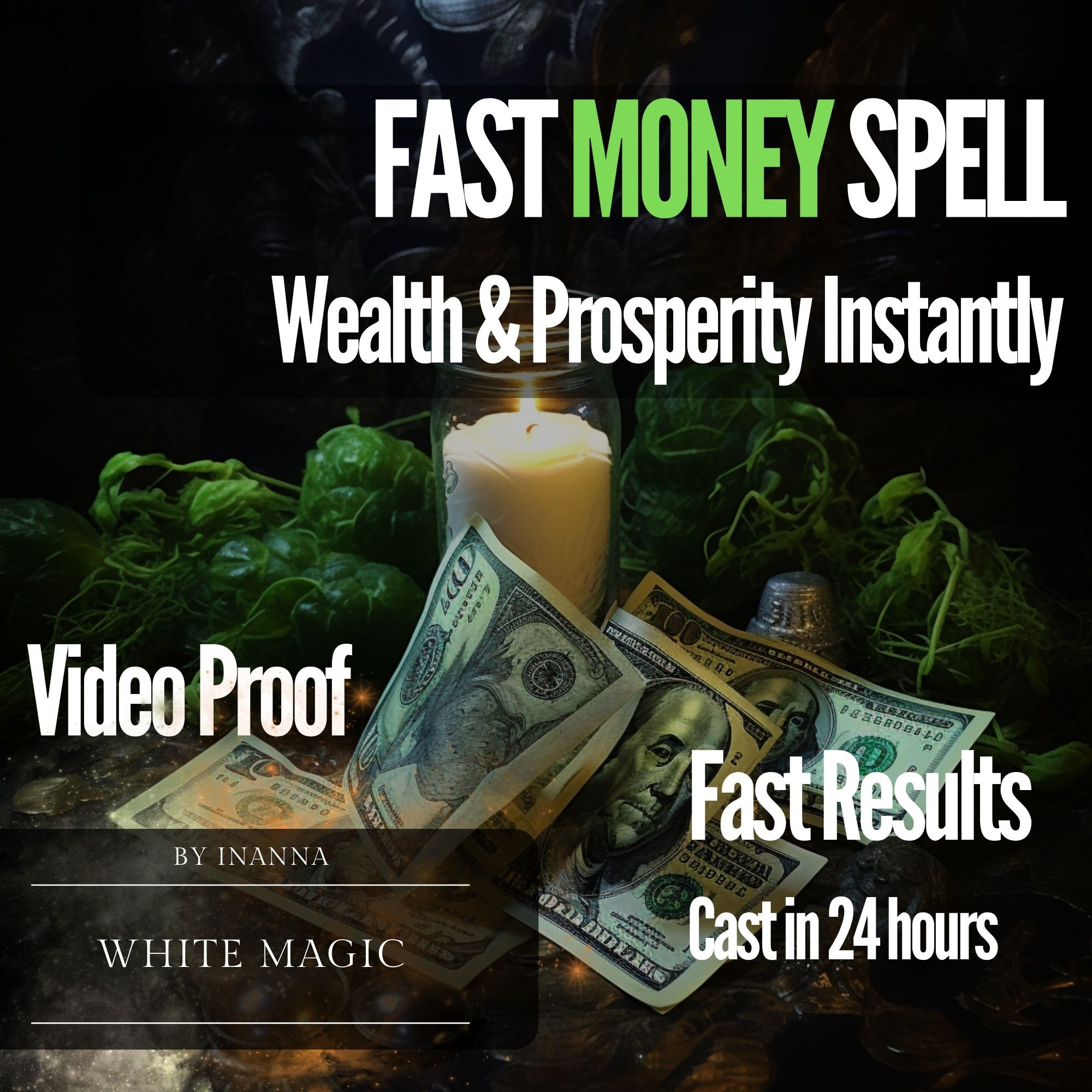Fast Money Wealth Spell: Abundance Magic, Same Day Casting - Etsy Canada