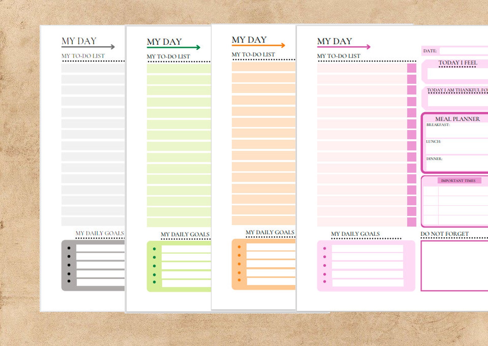 Fillable to Do List, Printable to Do List, A4 to Do List, Letter to Do ...
