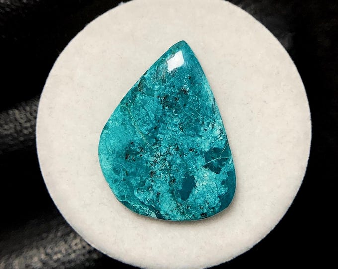 Natural Chrysocolla , Freeform Cabochon, 22x18x3 MM, 7 CTS, Beautiful ...