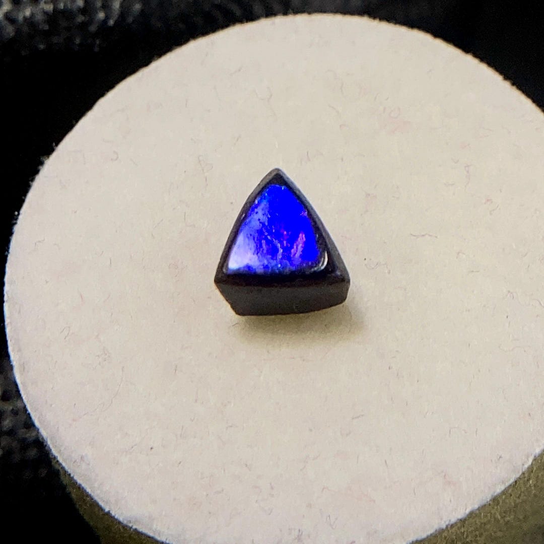 Purple Fiery Ammolite, Freeform Cabochon, 5x5x3 MM, 1 CTS, Beautiful ...