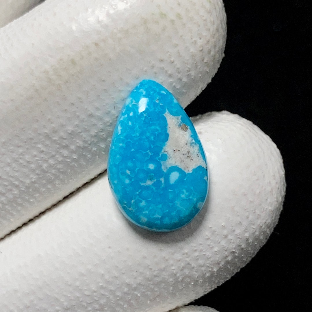 Natural Blue Bird Turquoise, Pear Cabochon , 15x10x3 MM, 4 CTS ...