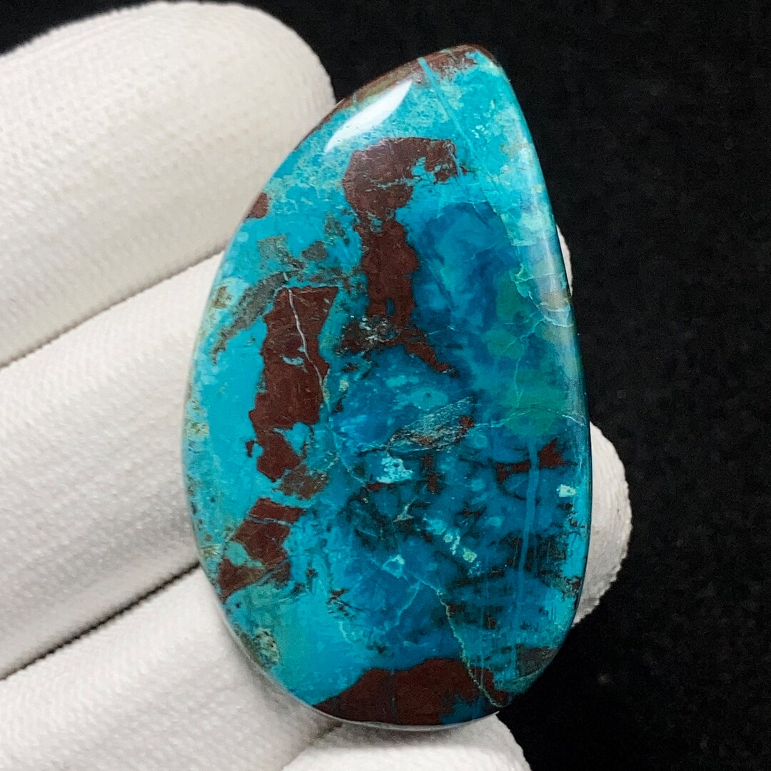 Shattuckite, Freeform Cabochon, 43x26x5 MM, 53 CTS, Beautiful Cabochon ...