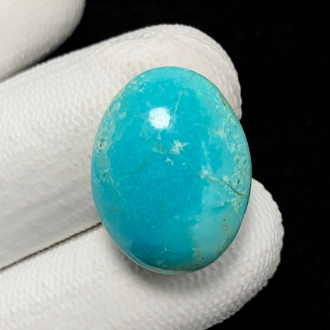 Natural Carico Lake Arizona Turquoise, Blue Bird Mines, Oval Cabochon ...