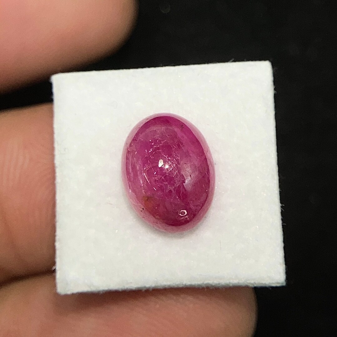 Natural Johnson's Ruby, African Ruby, Oval Cabochons, 10x8x5 MM, 4.1 ...