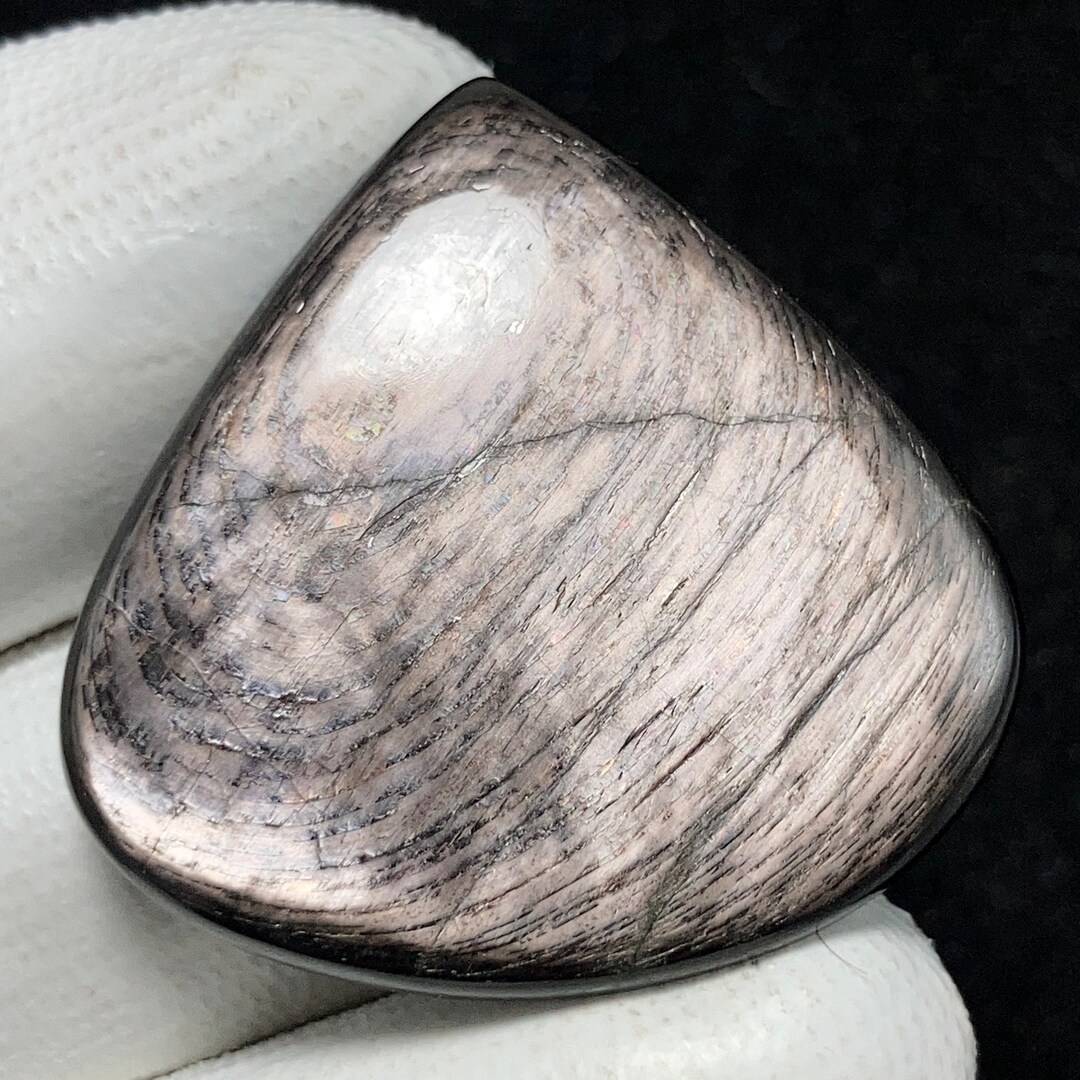 Natural Hypersthene, Pear Cabochon, 34x31x3 MM, 39 CTS, Beautiful ...