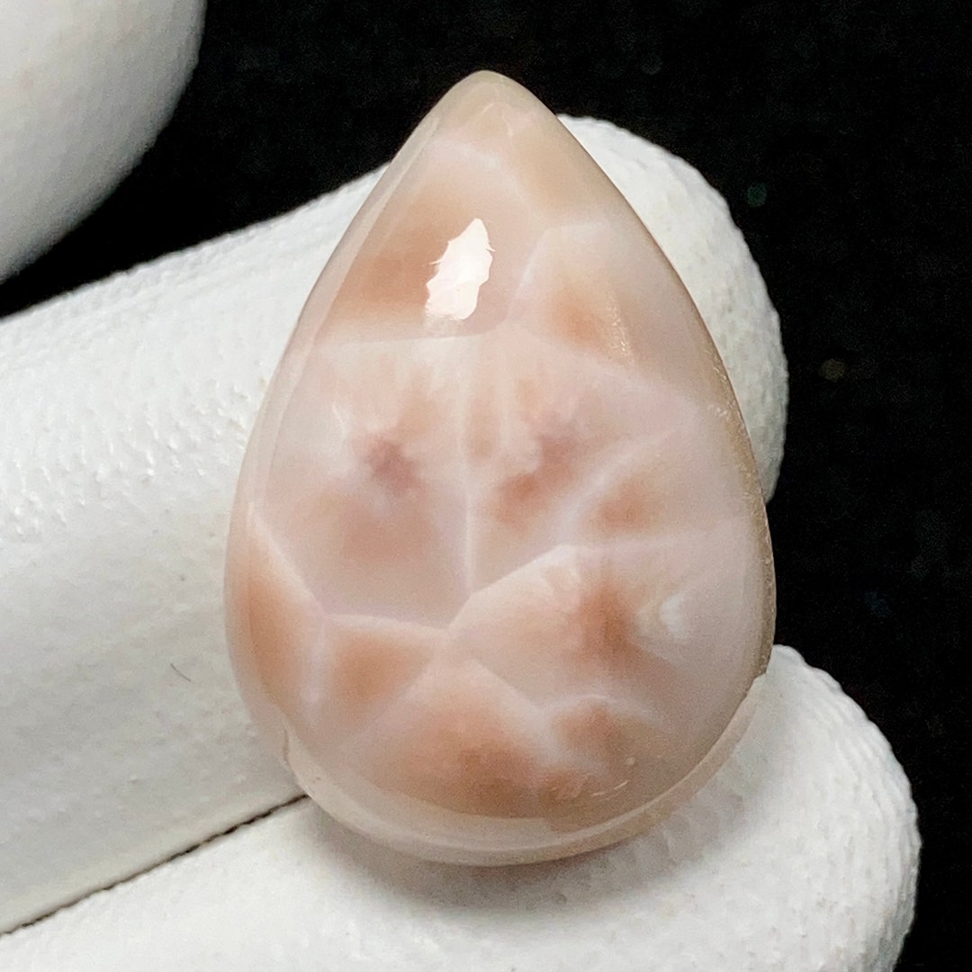 Pink Natrolite AKA Thomsonite, Pear Cabochon, 24x17x8 MM, 20 CTS ...