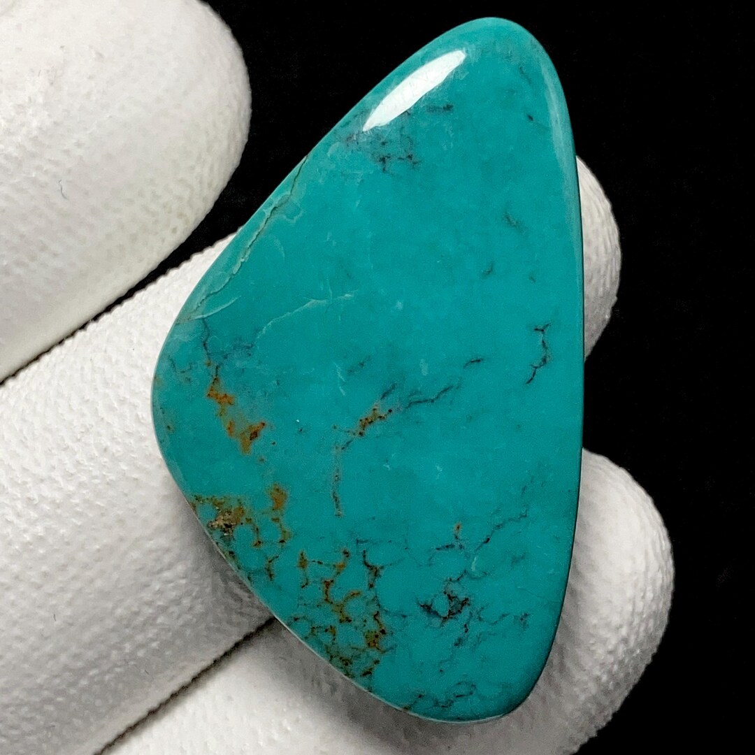 Number 8 Turquoise, Freeform Cabochon, 36x22x7 MM, 33 CTS, Beautiful ...