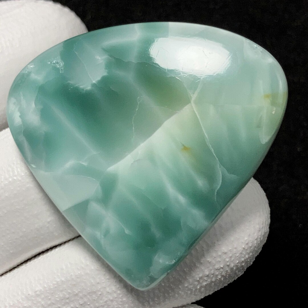 Green Imori Stone AKA Chatoyant Victoria Stone, Pear Cabochon, 39x42x6 ...