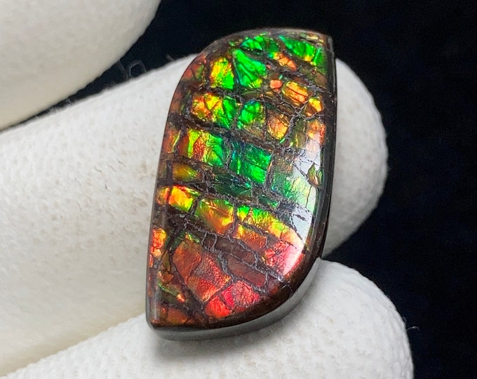 Natural Ammolite , Freeform Cabochon, 22x12x5 MM, 17 CTS, Beautiful ...