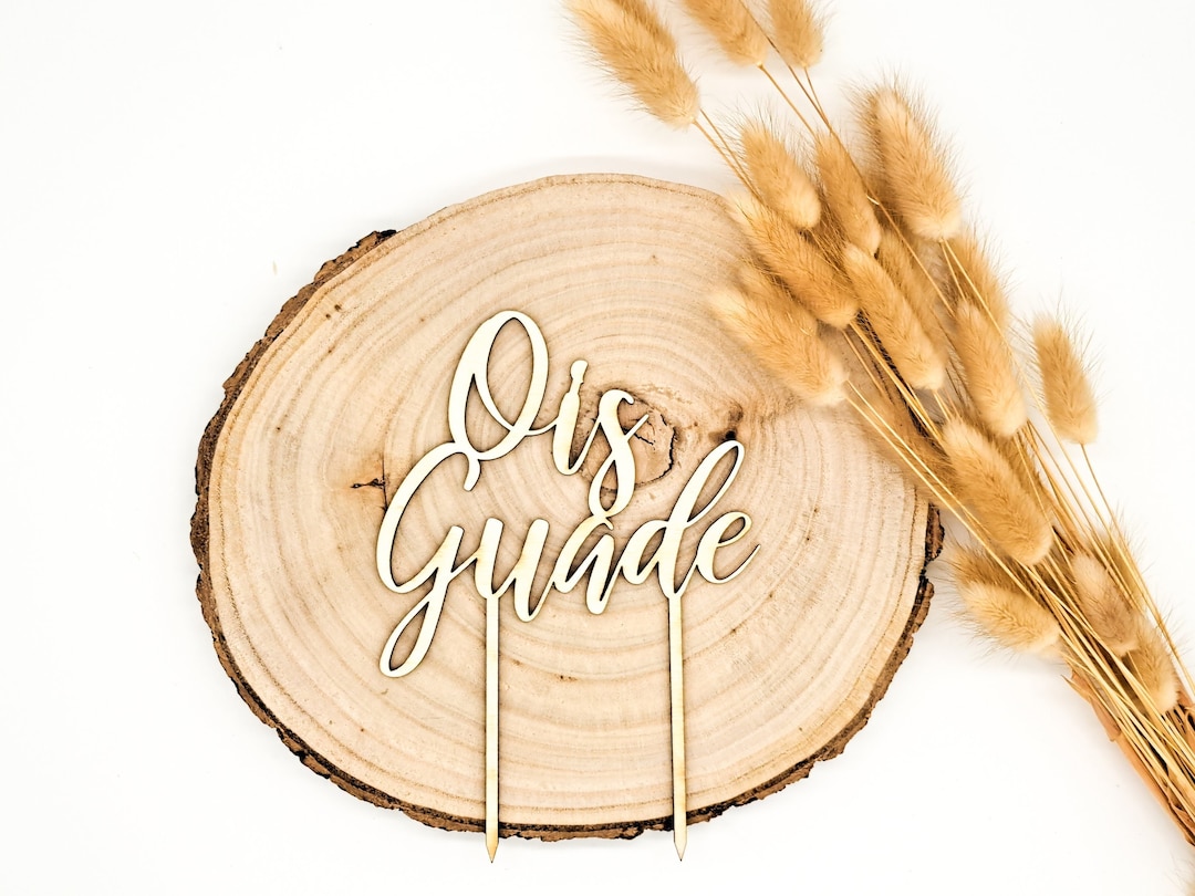 Cake Topper ois Guade Birthday Cake Cake Wood Cake Topper Cake Topper ...