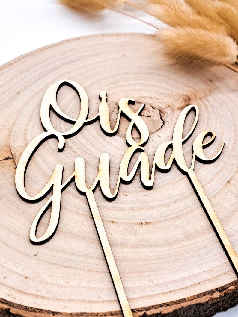Cake Topper ois Guade Birthday Cake Cake Wood Cake Topper Cake Topper ...