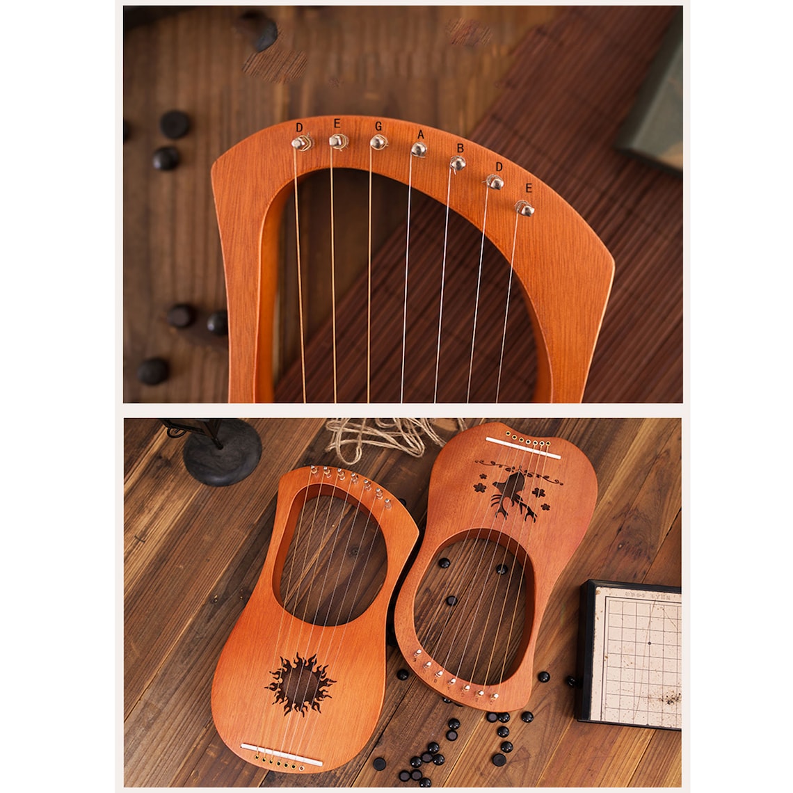 Harp Set Portable Musical Instrument16-note Xylophone | Etsy