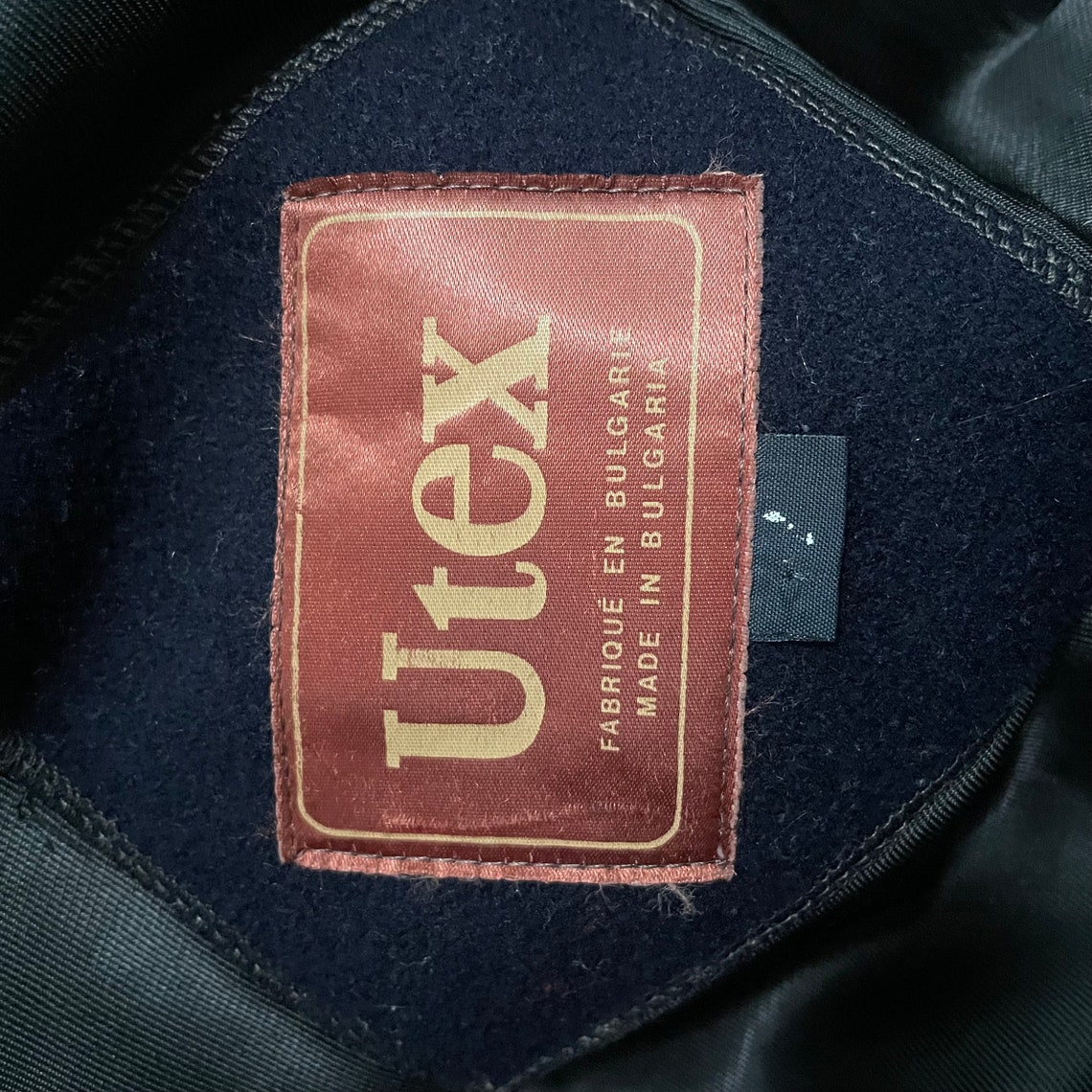 Utex Vintage Wool Navy Blue Toggle Duffle Coat Large - Etsy