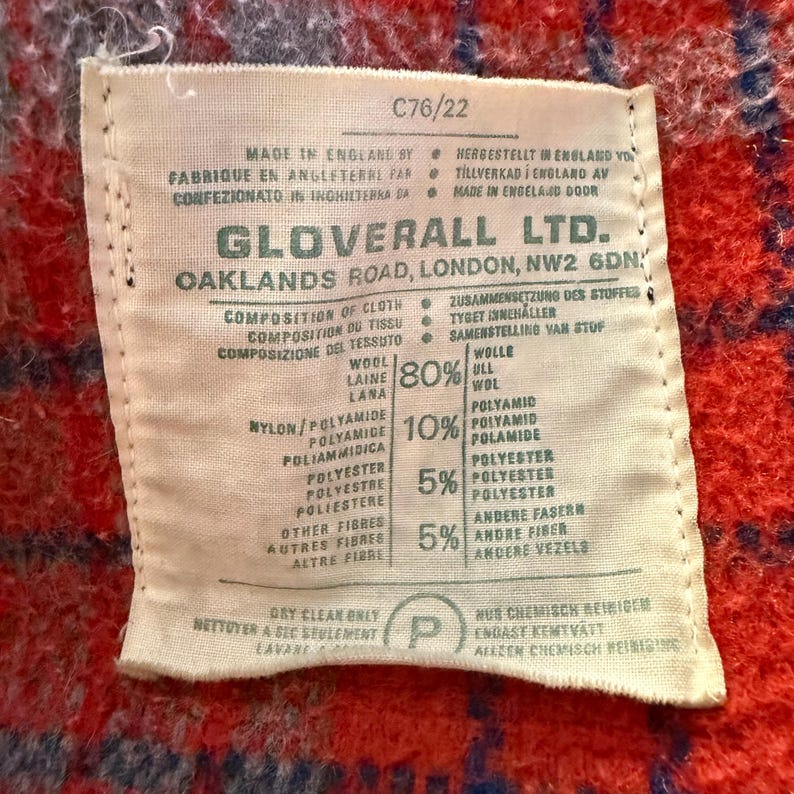 Vintage Original English Duffle Coat by Gloverall Red Wool Toggle ...